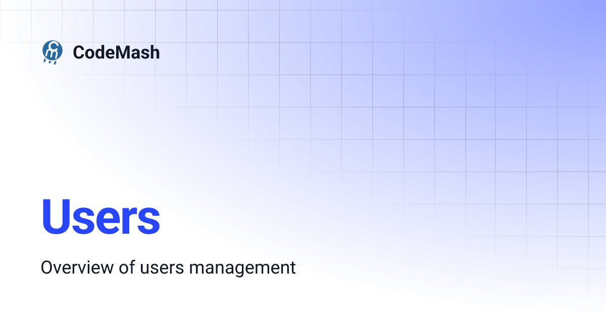 Users | CodeMash