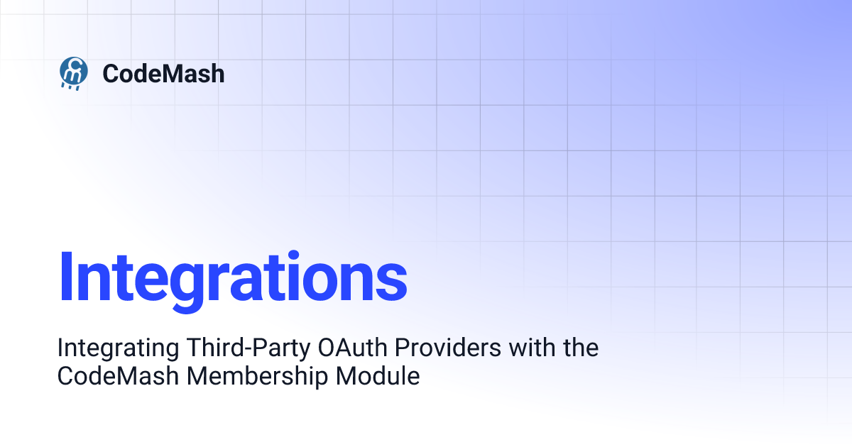 Integrations | CodeMash