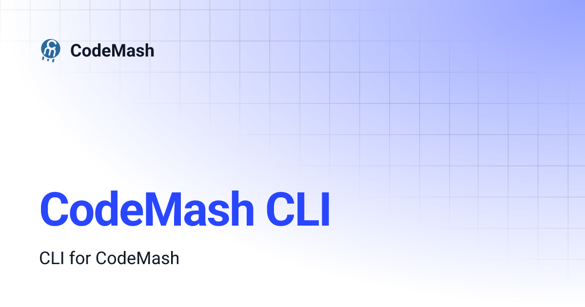 CodeMash CLI | CodeMash